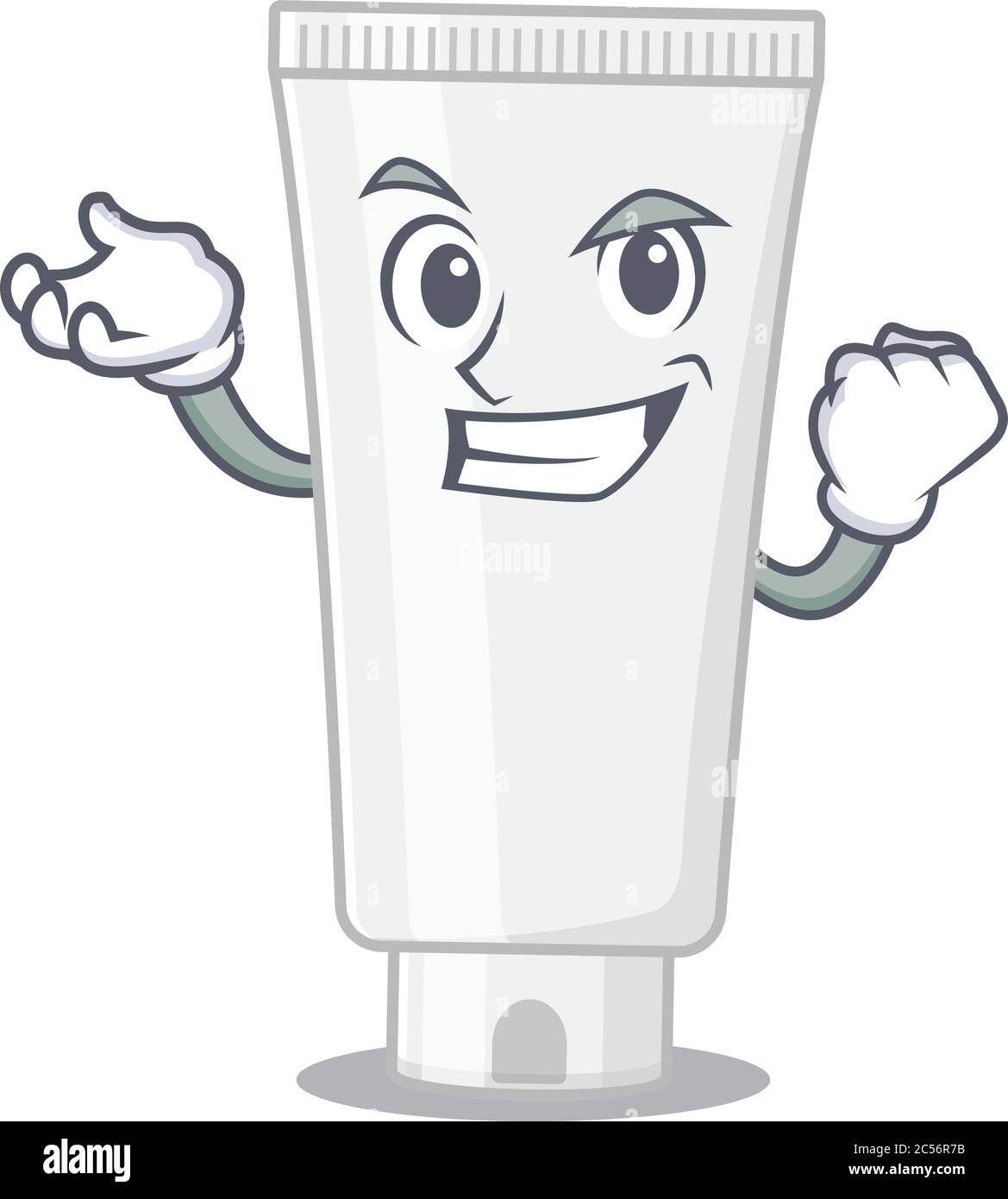 A caricature design concept of shower gel with happy face Stock Vector ...