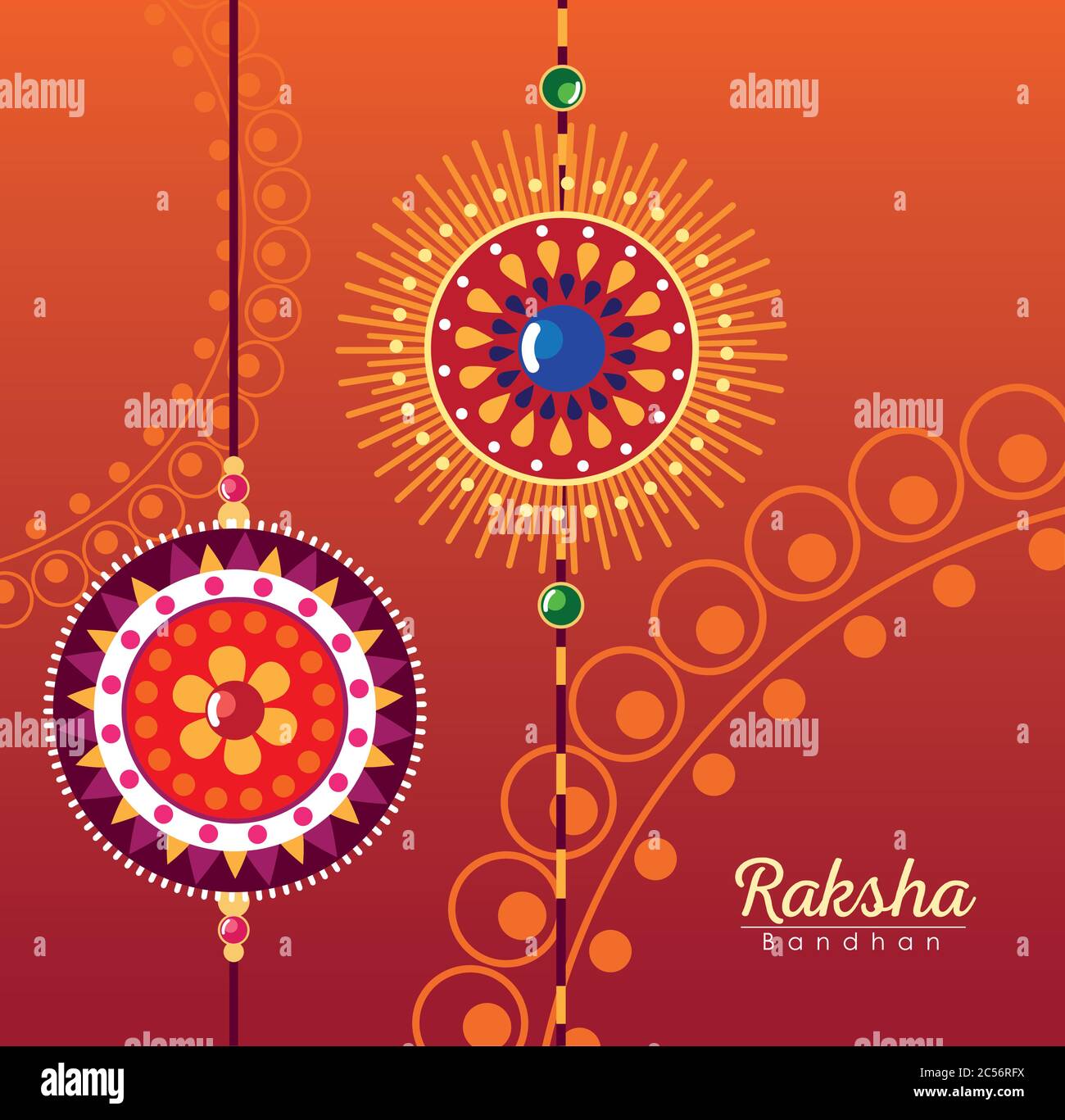 Raksha bandhan multicolored mandala flowers wristbands design, Indian ...