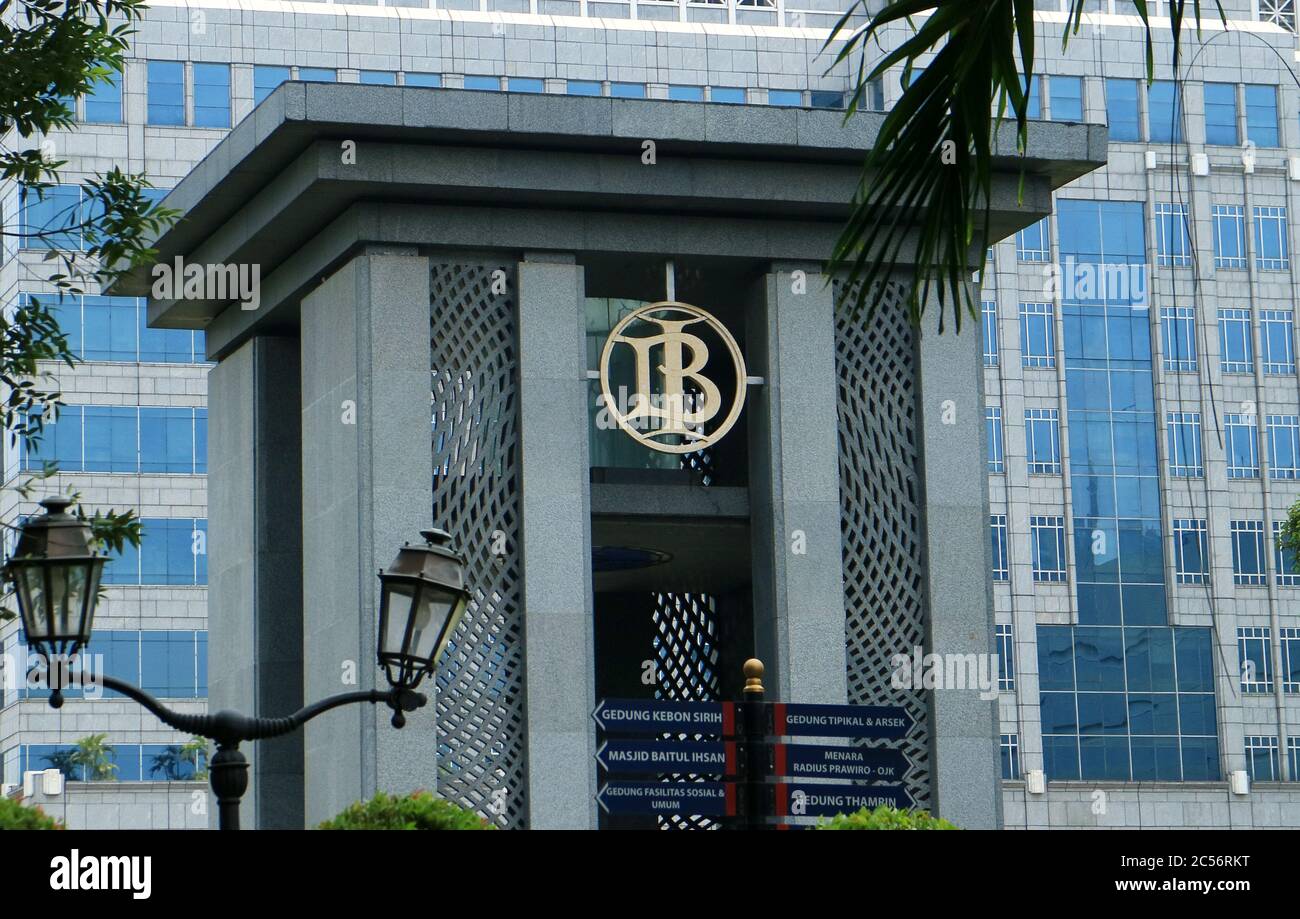 Jakarta, Indonesia - October 12, 2018: Bank Indonesia, the central bank ...