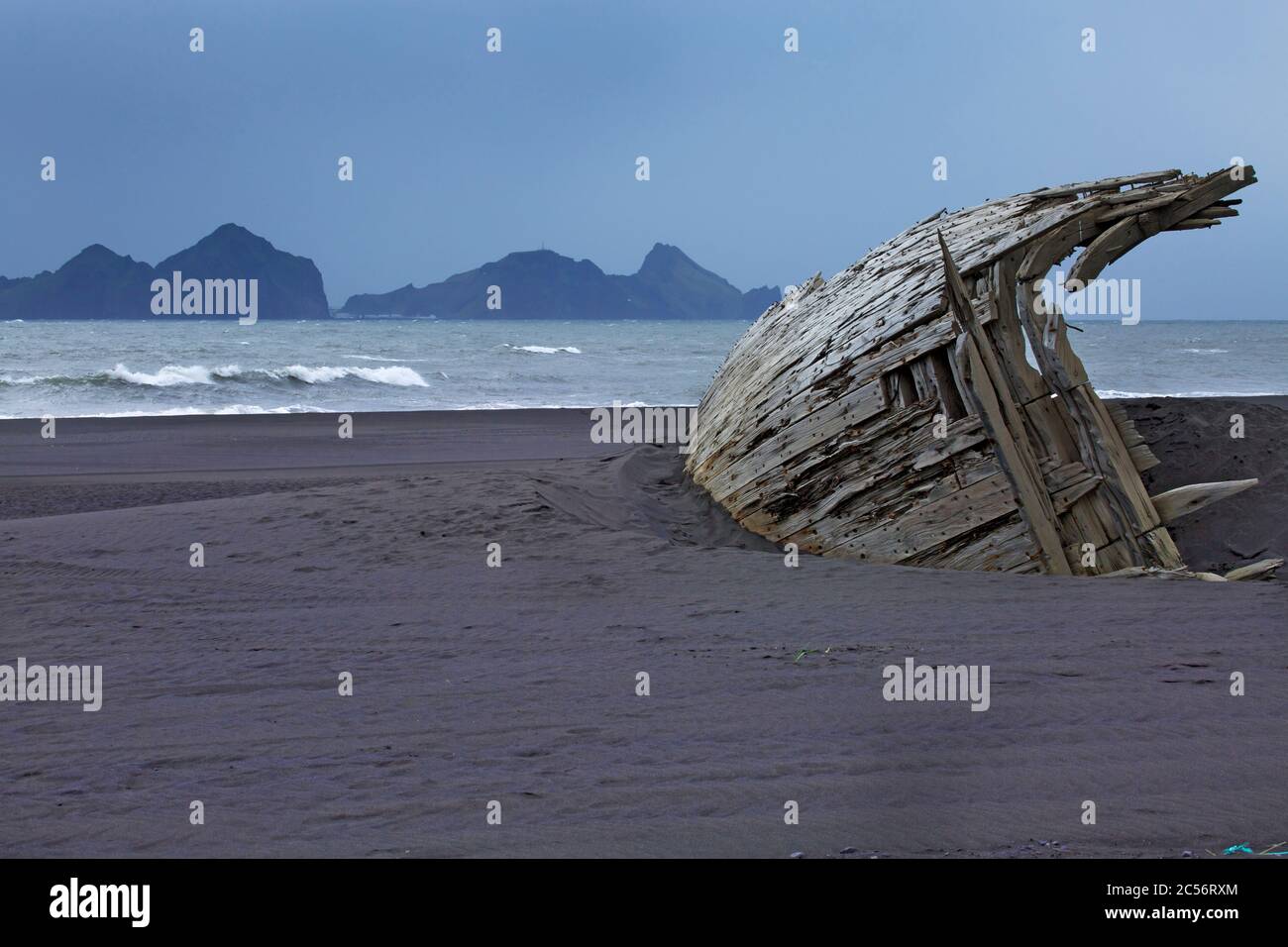 Wreck of the Icelandic trawler 'Surprise' stranded on September 5, 1968 ...