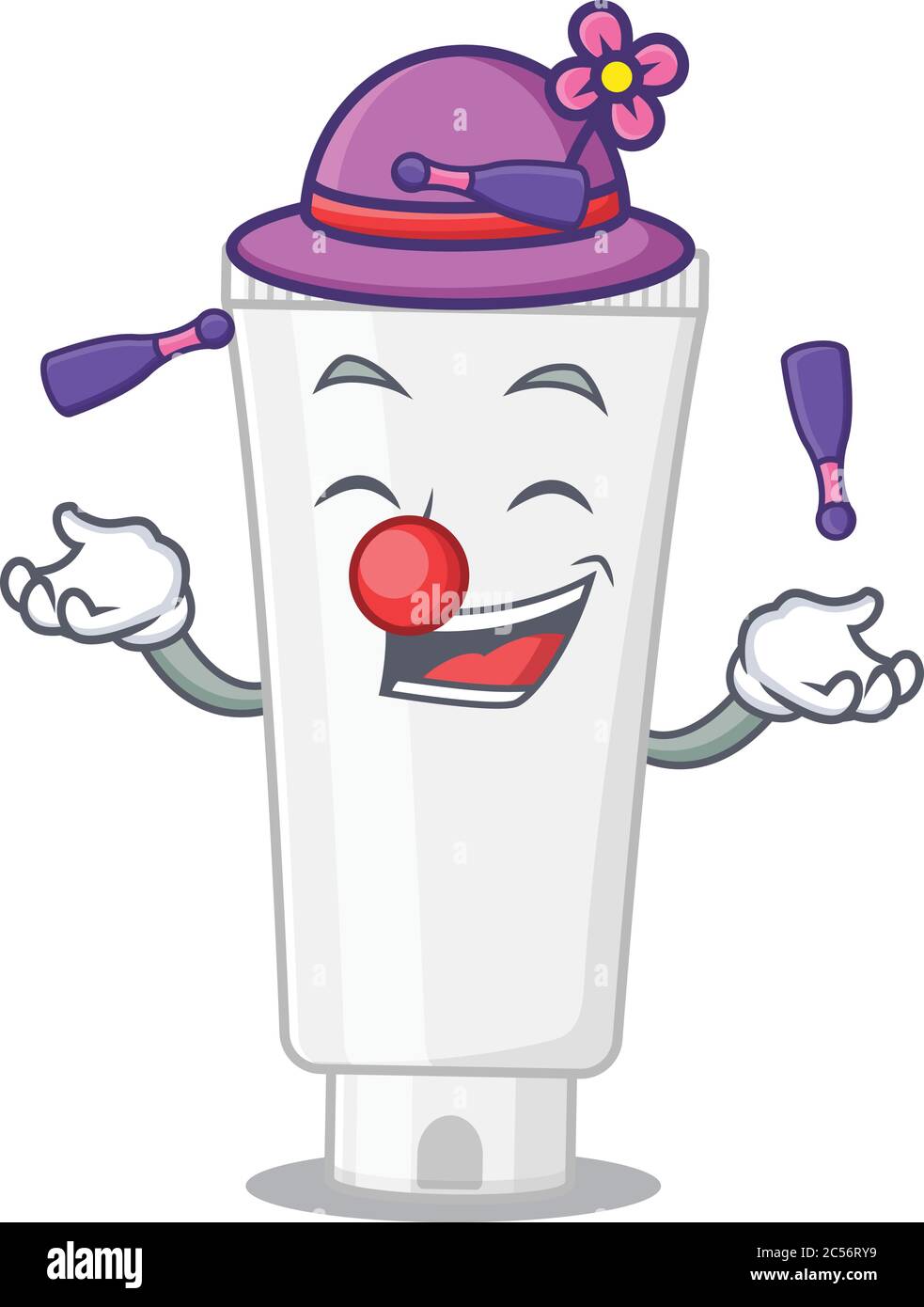 A shower gel cartoon design style love playing juggling Stock Vector ...