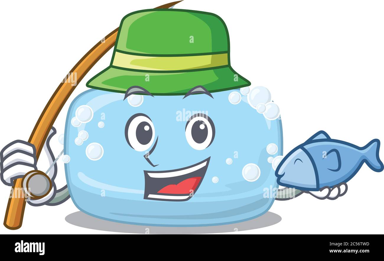 Cartoon design style of soap ready goes to fishing Stock Vector Image ...