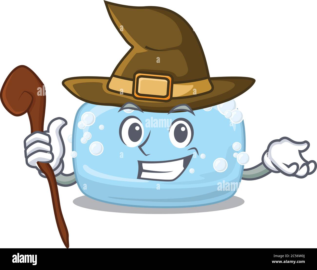 sneaky witch soap cartoon character design style Stock Vector Image ...