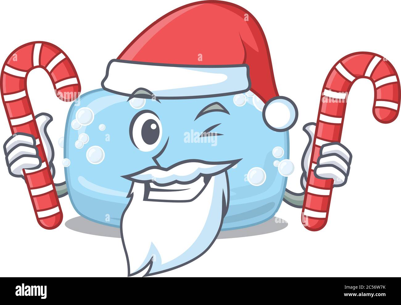 Soap dressed in Santa Cartoon character with Christmas candies Stock ...