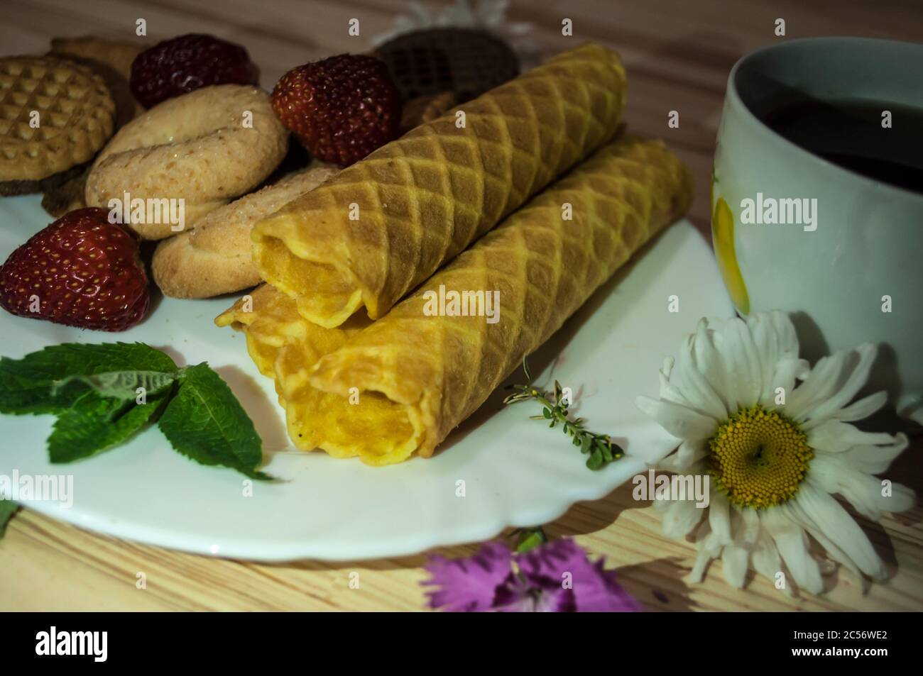 Waffle on a stick hi-res stock photography and images - Alamy