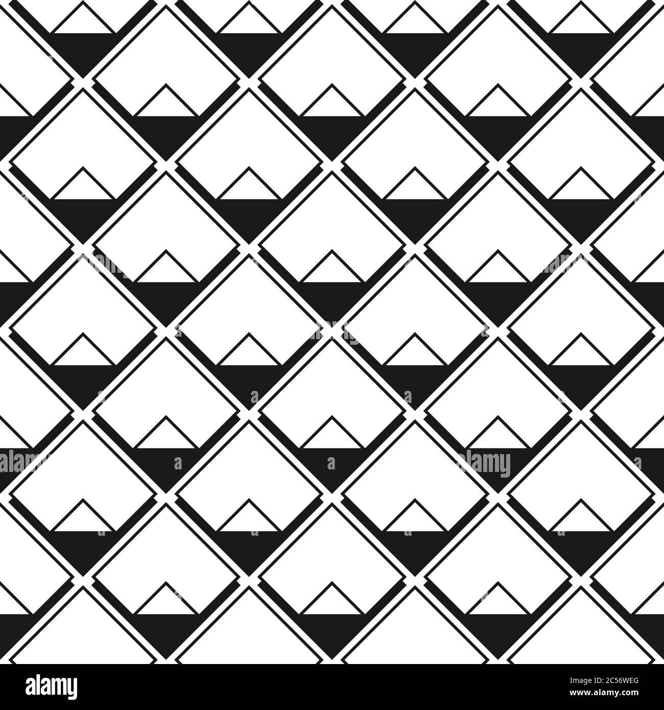Seamless abstract geometric pattern with stickers of rhombus shape ...