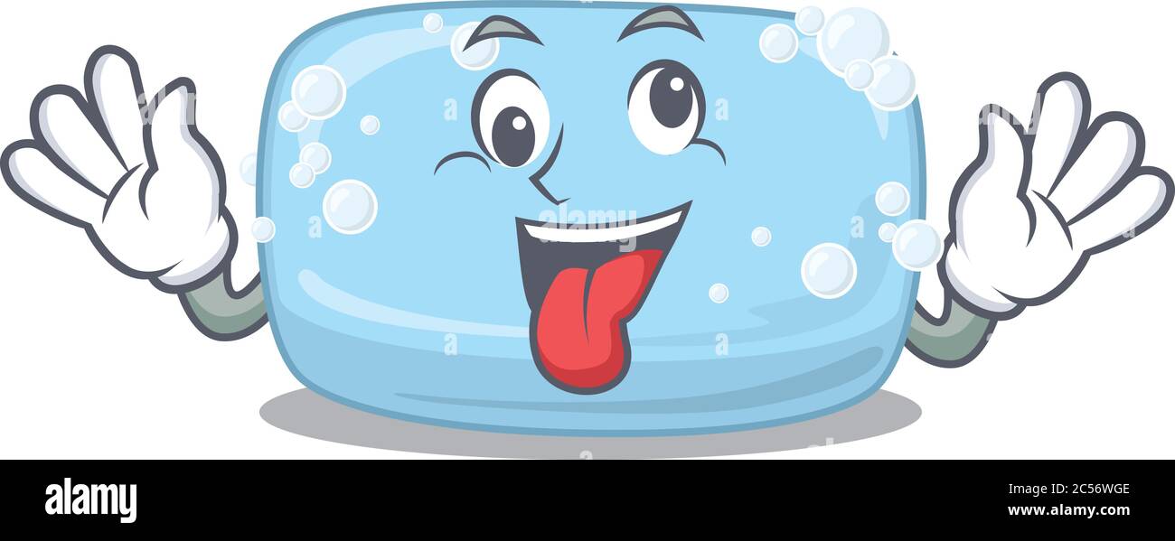 A mascot design of soap having a funny crazy face Stock Vector Image ...