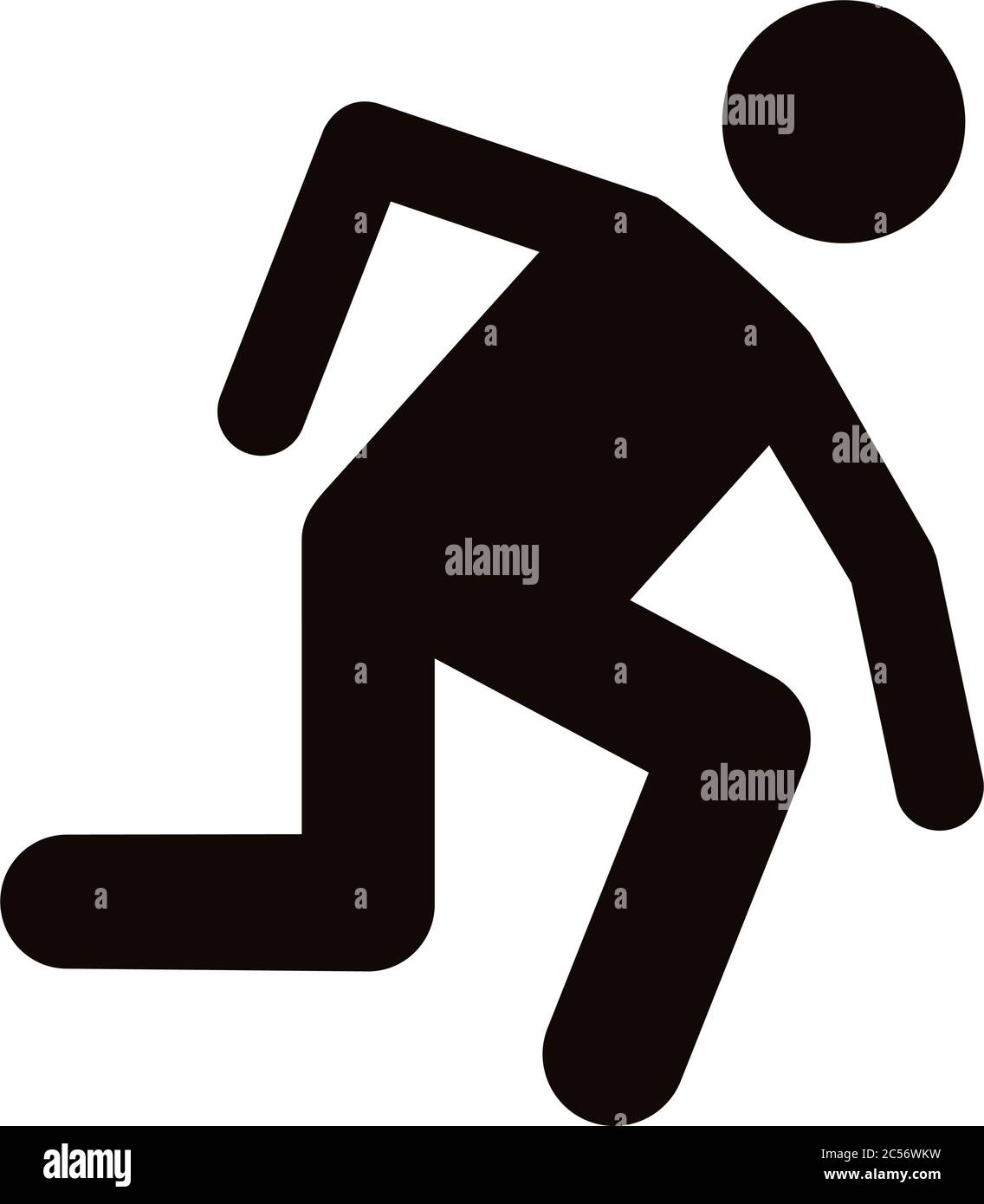 runner avatar figure silhouette style icon vector illustration design ...