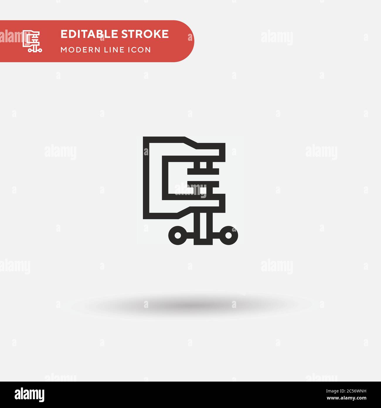 Clamp Simple vector icon. Illustration symbol design template for web ...