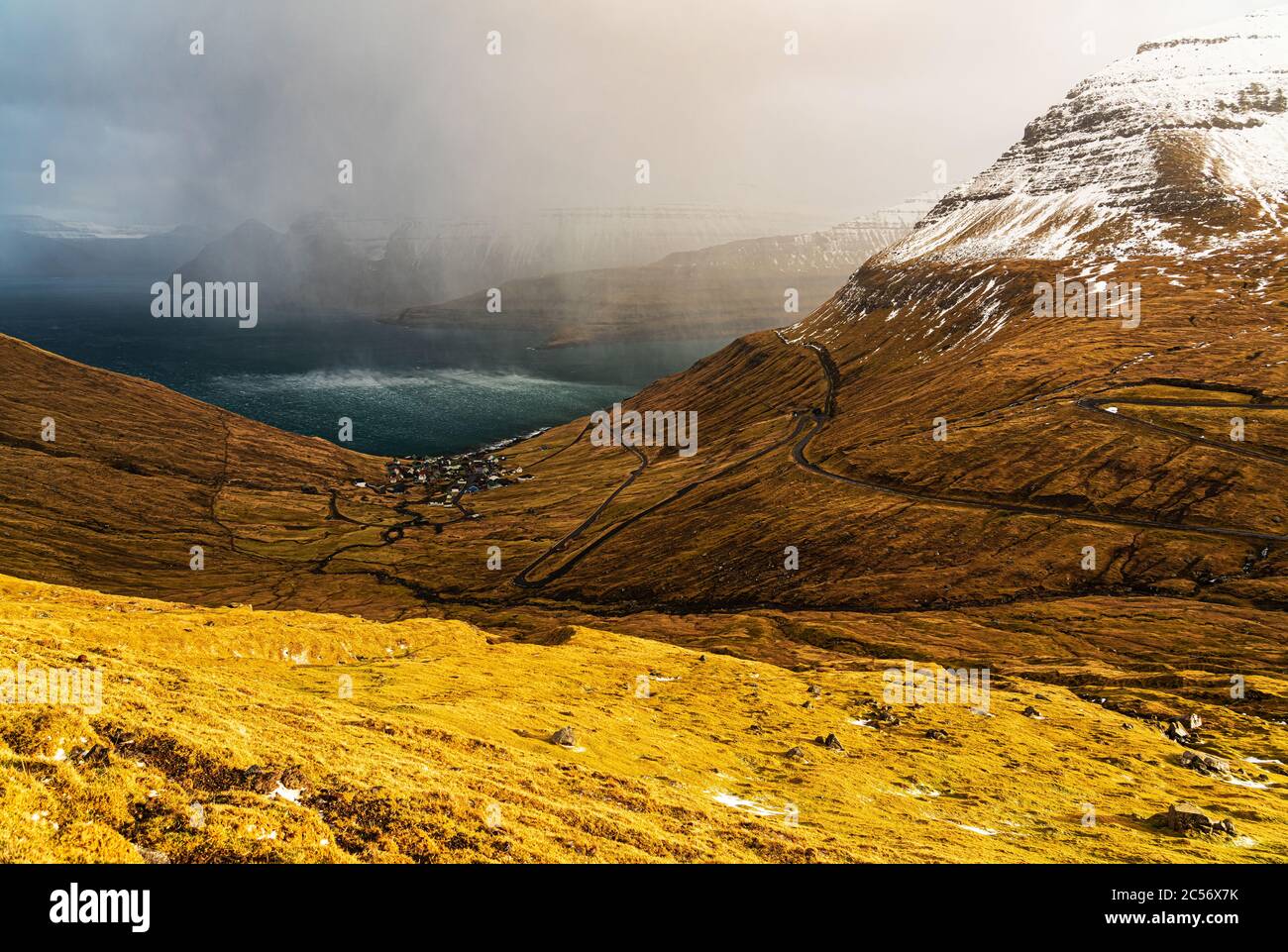 View of Funningur, Eysturoy Island, Faroe Islands Stock Photo - Alamy