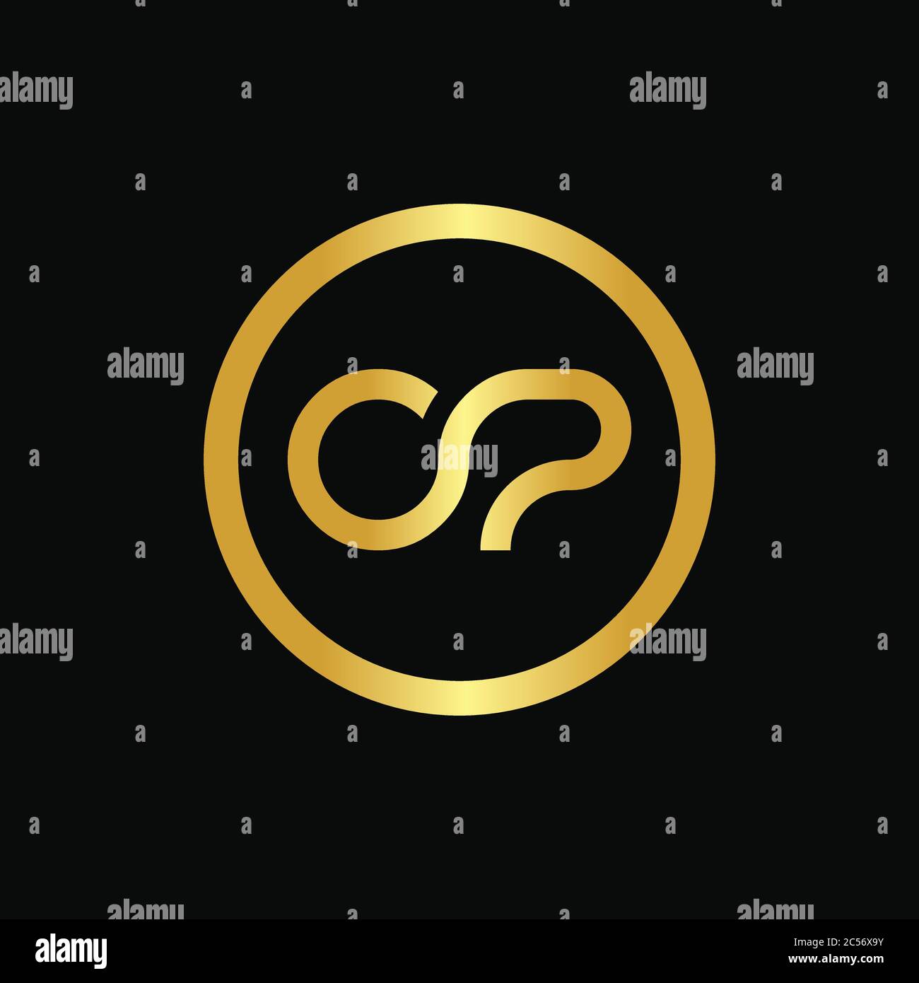 Initial Letter OP Logo Design Vector Template. Abstract Letter Minimal ...