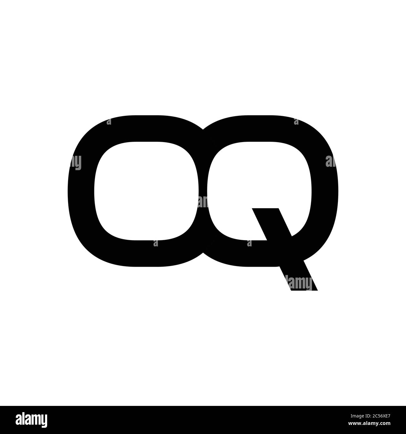 Initial Letter OQ Logo Design Vector Template. Abstract Letter Minimal ...