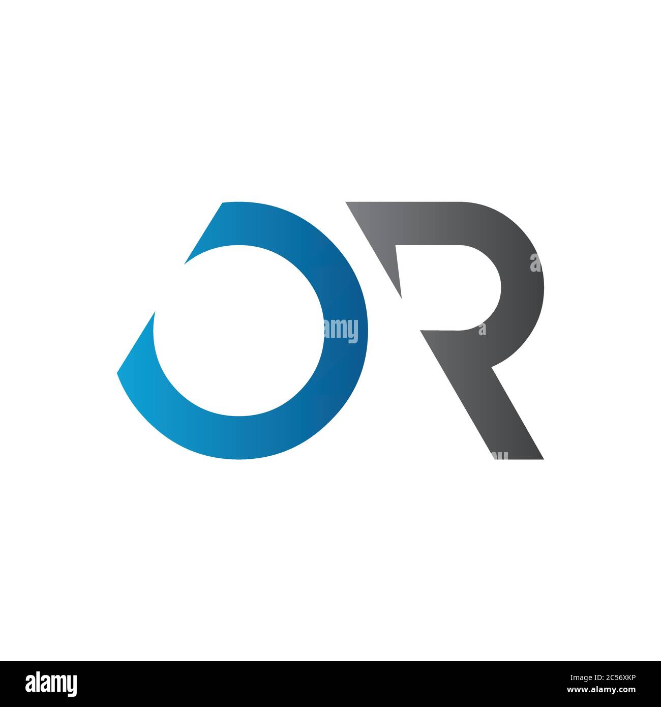 Initial Letter OR Logo Design Vector Template. Abstract Letter Minimal ...