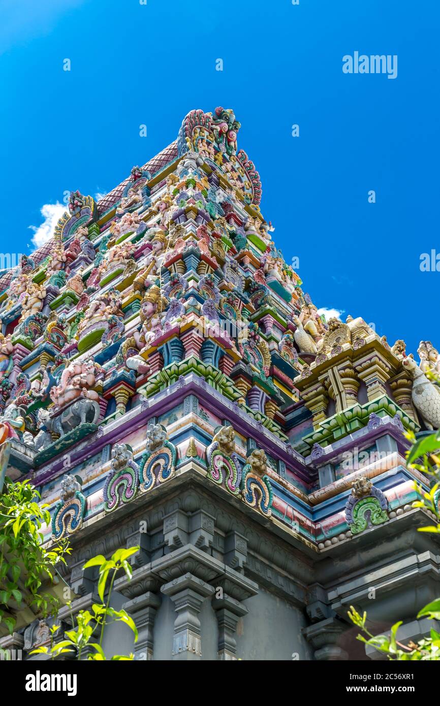 Hindu temple, Sri Navasakthi Vinayagar Temple, Victoria, Seychelles ...