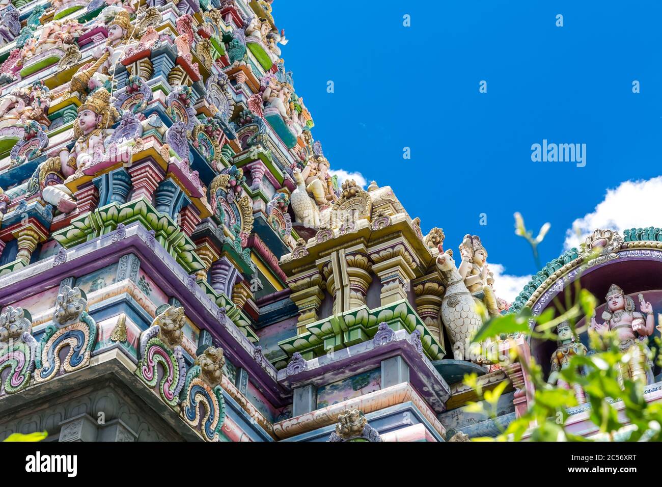 Hindu temple, Sri Navasakthi Vinayagar Temple, Victoria, Seychelles ...