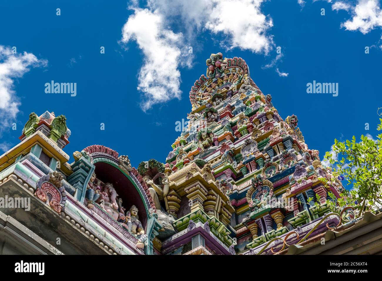 Hindu temple, Sri Navasakthi Vinayagar Temple, Victoria, Seychelles ...