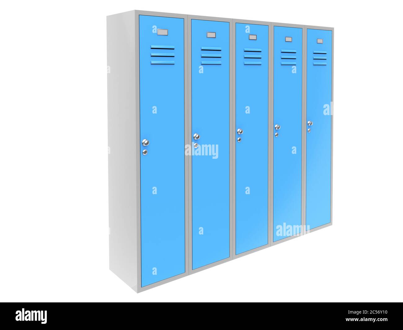 Blue school lockers hi-res stock photography and images - Alamy