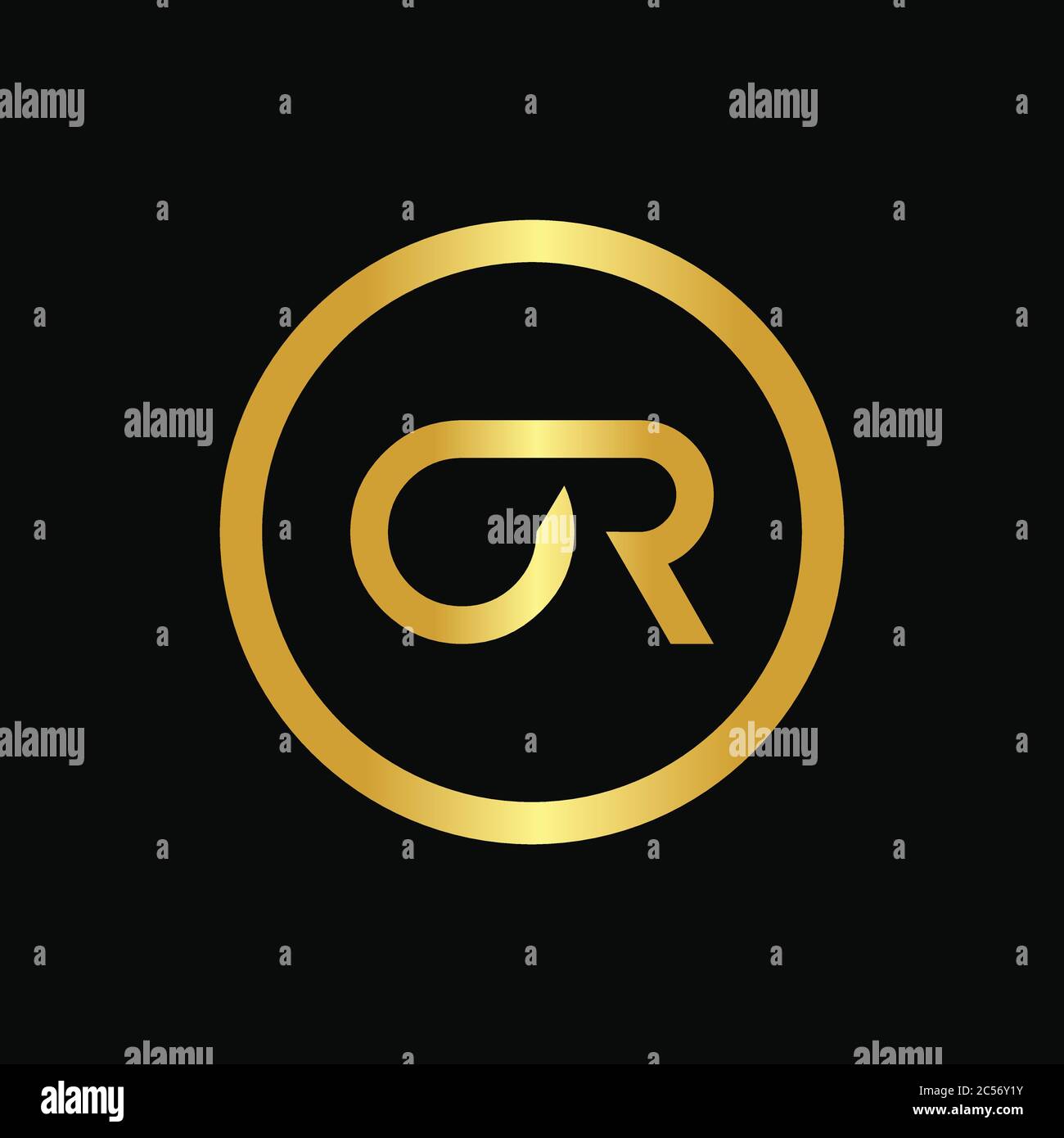 Initial Letter OR Logo Design Vector Template. Abstract Letter Minimal ...