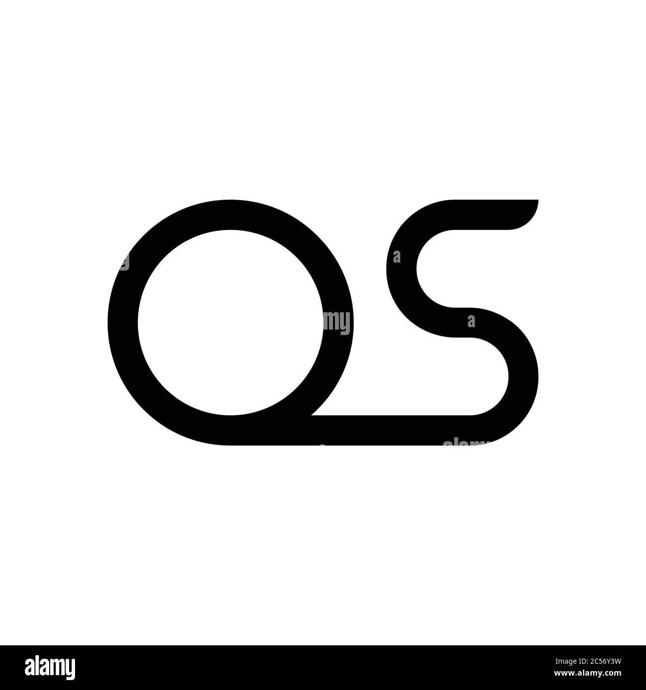 Initial Letter OS Logo Design Vector Template. Abstract Letter Minimal Typography Logo Design ...