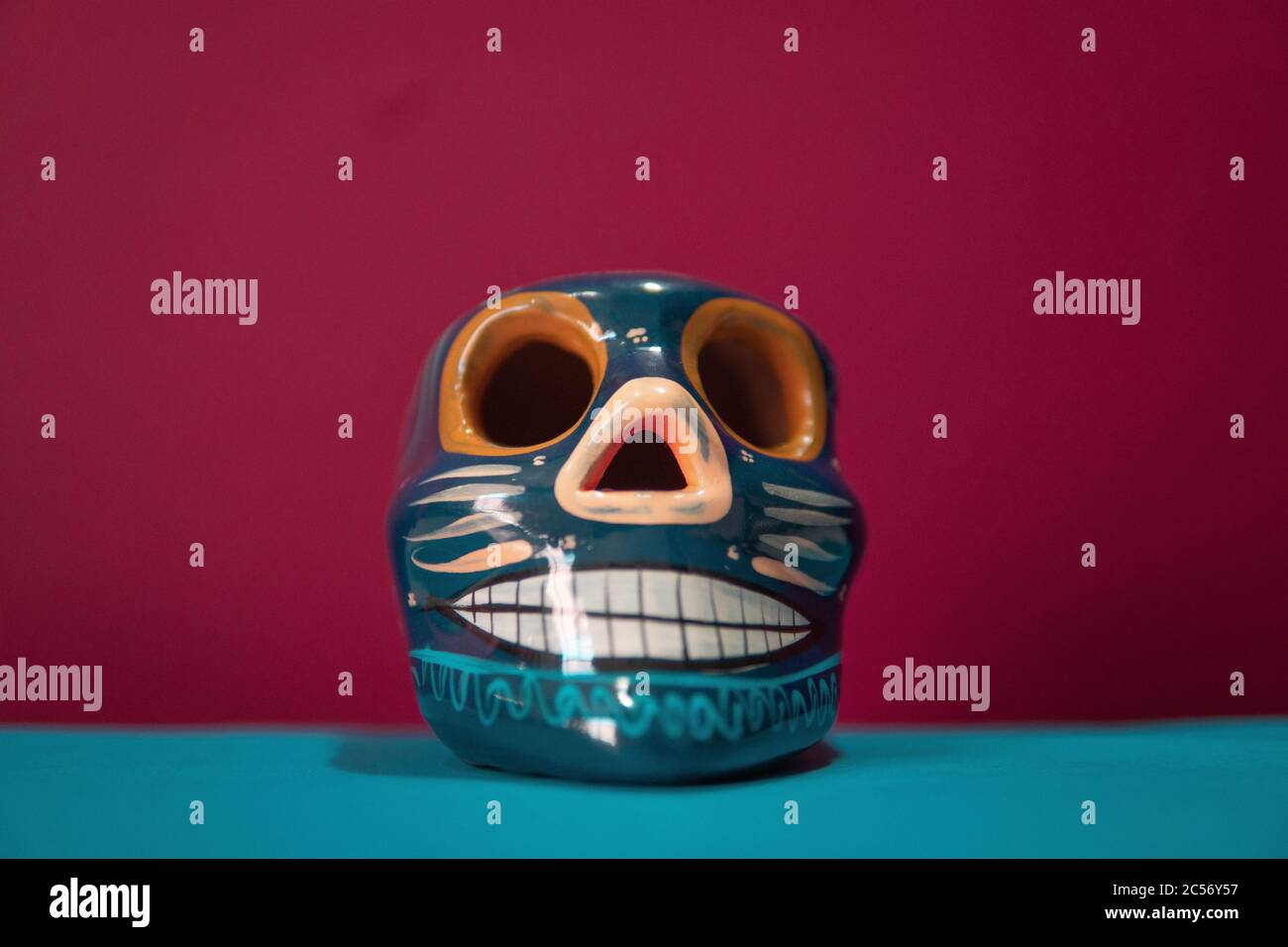 Traditional Mexican decorative skull or Calaveras Stock Photo - Alamy