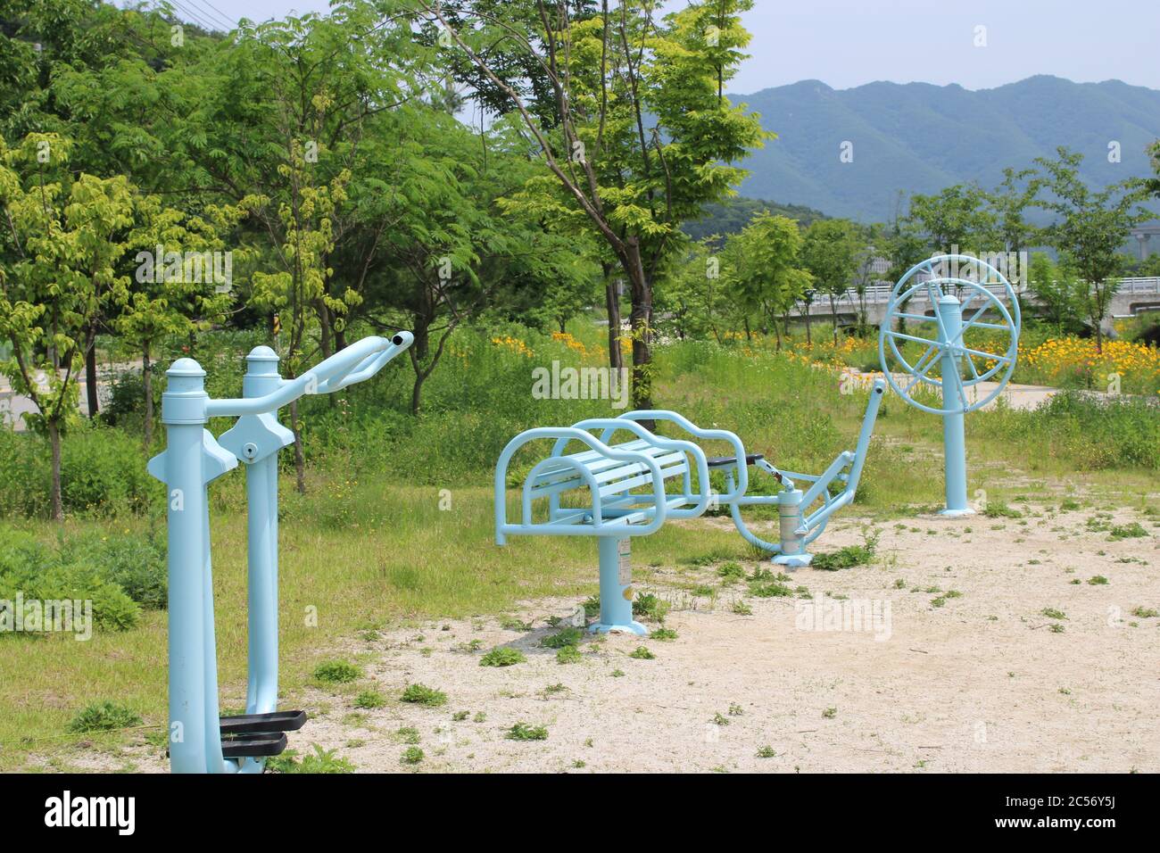 Public exercise equipment hi-res stock photography and images - Alamy