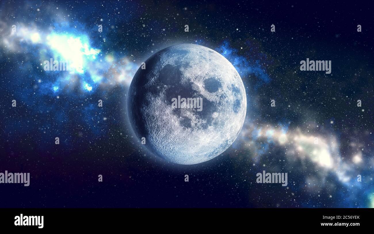 Nebula High Resolution Moon