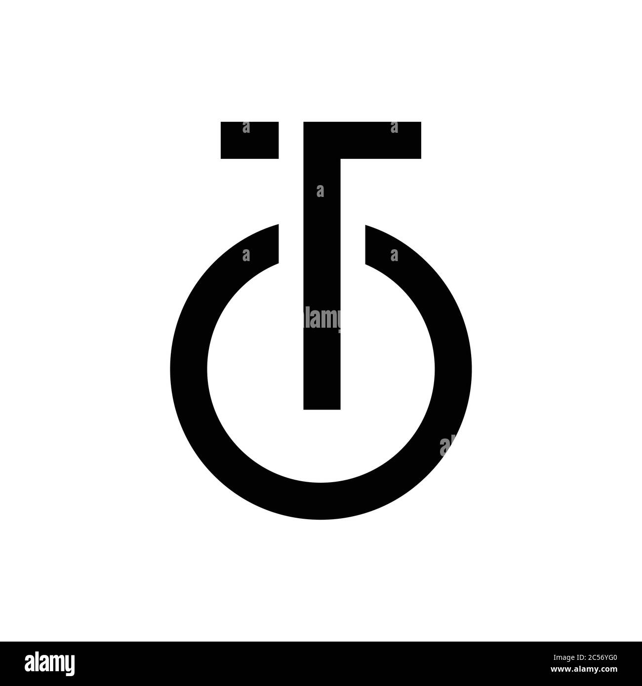 Initial Letter OT Logo Design Vector Template. Abstract Letter Minimal ...