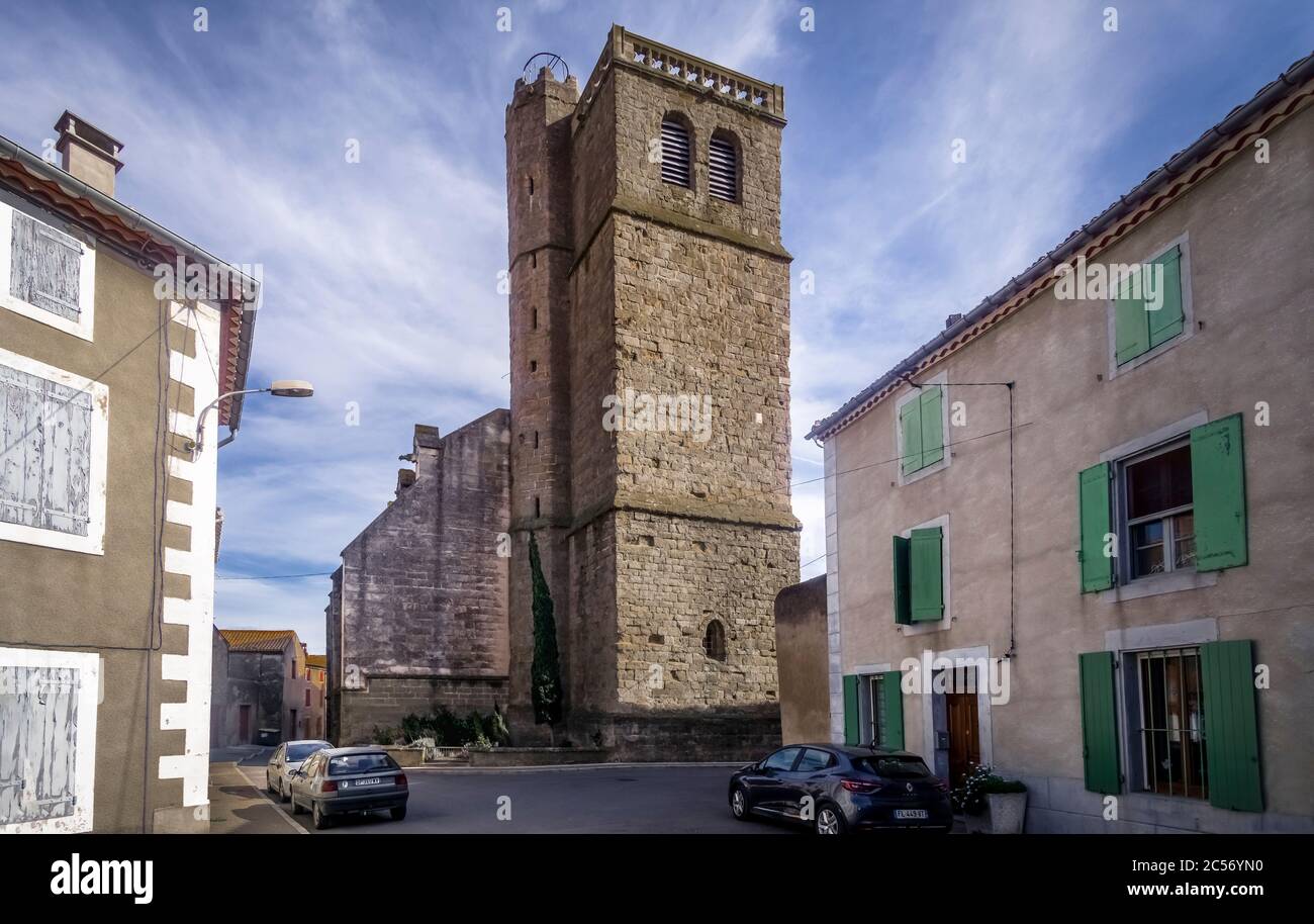 The parish church of Saint Julien and Sainte Basilisse in Azille was ...