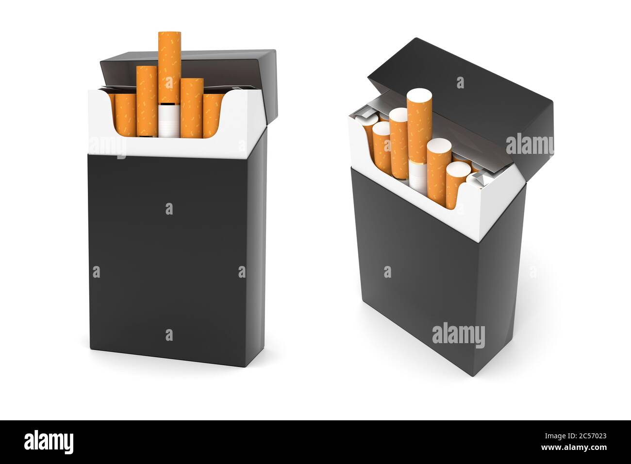 Black packs of cigarettes Stock Photo - Alamy