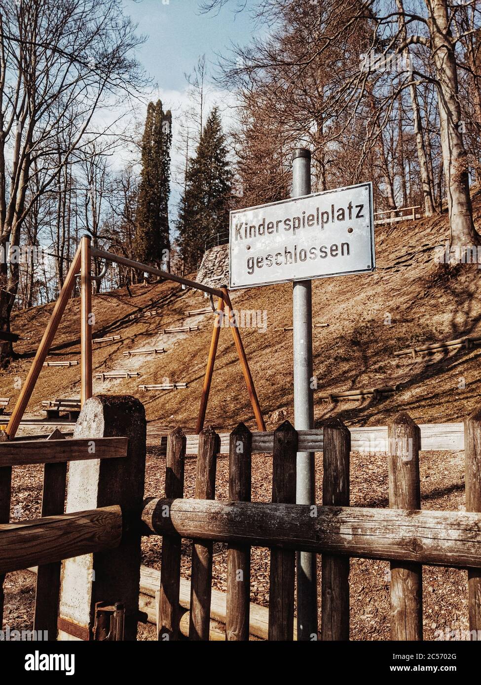 Closed childrens playground hi-res stock photography and images - Alamy