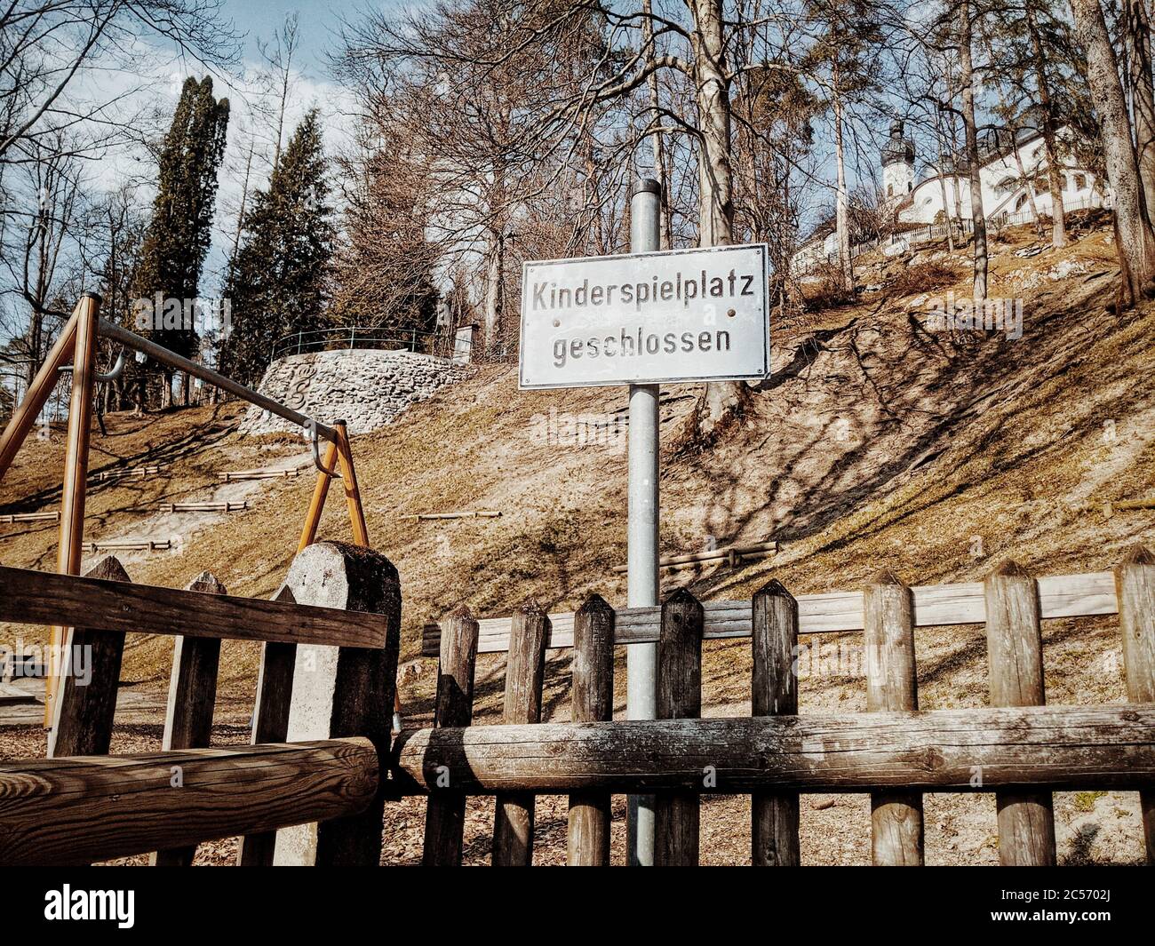 Closed childrens playground hi-res stock photography and images - Alamy