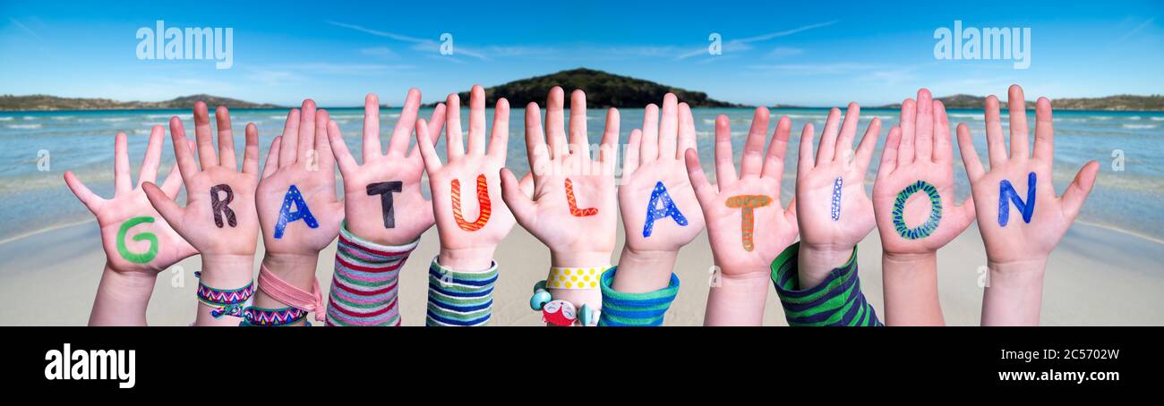 Congratulations Gratulation Congratulate Happy High Resolution Stock ...