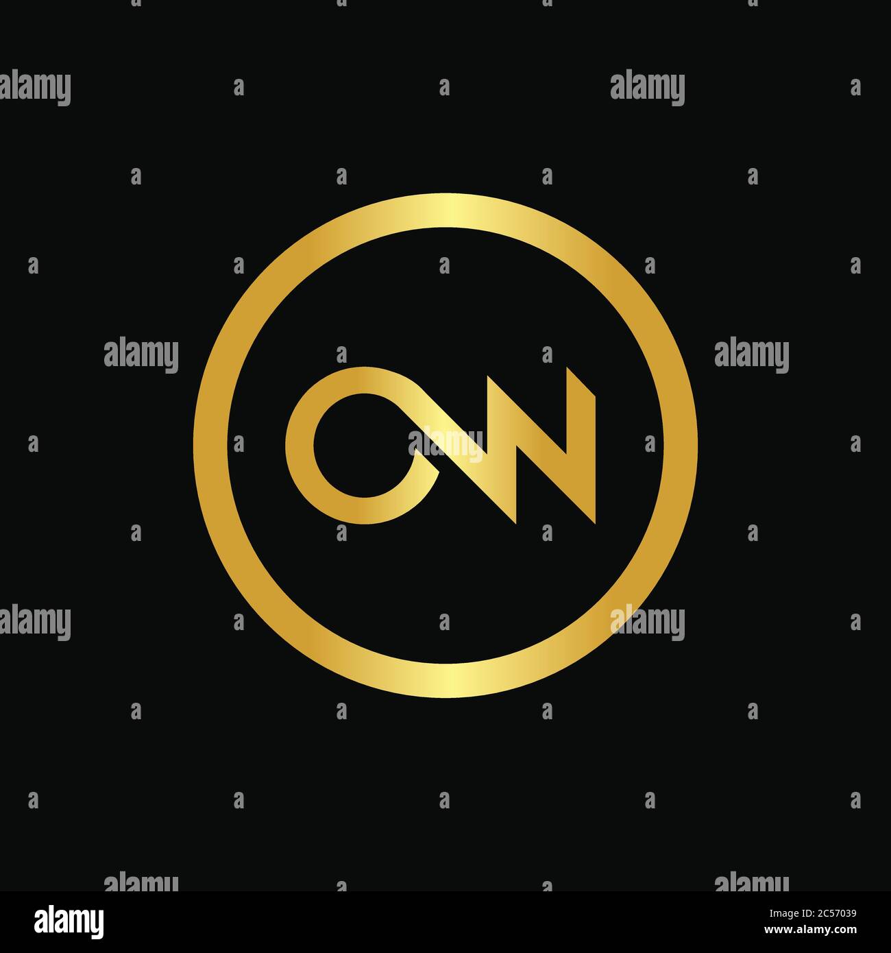 Initial Letter OW Logo Design Vector Template. Abstract Letter Minimal ...