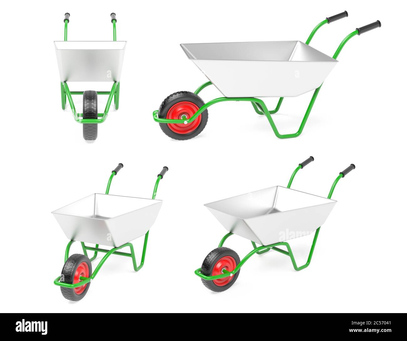 Metal garden barrow. Set Stock Photo - Alamy