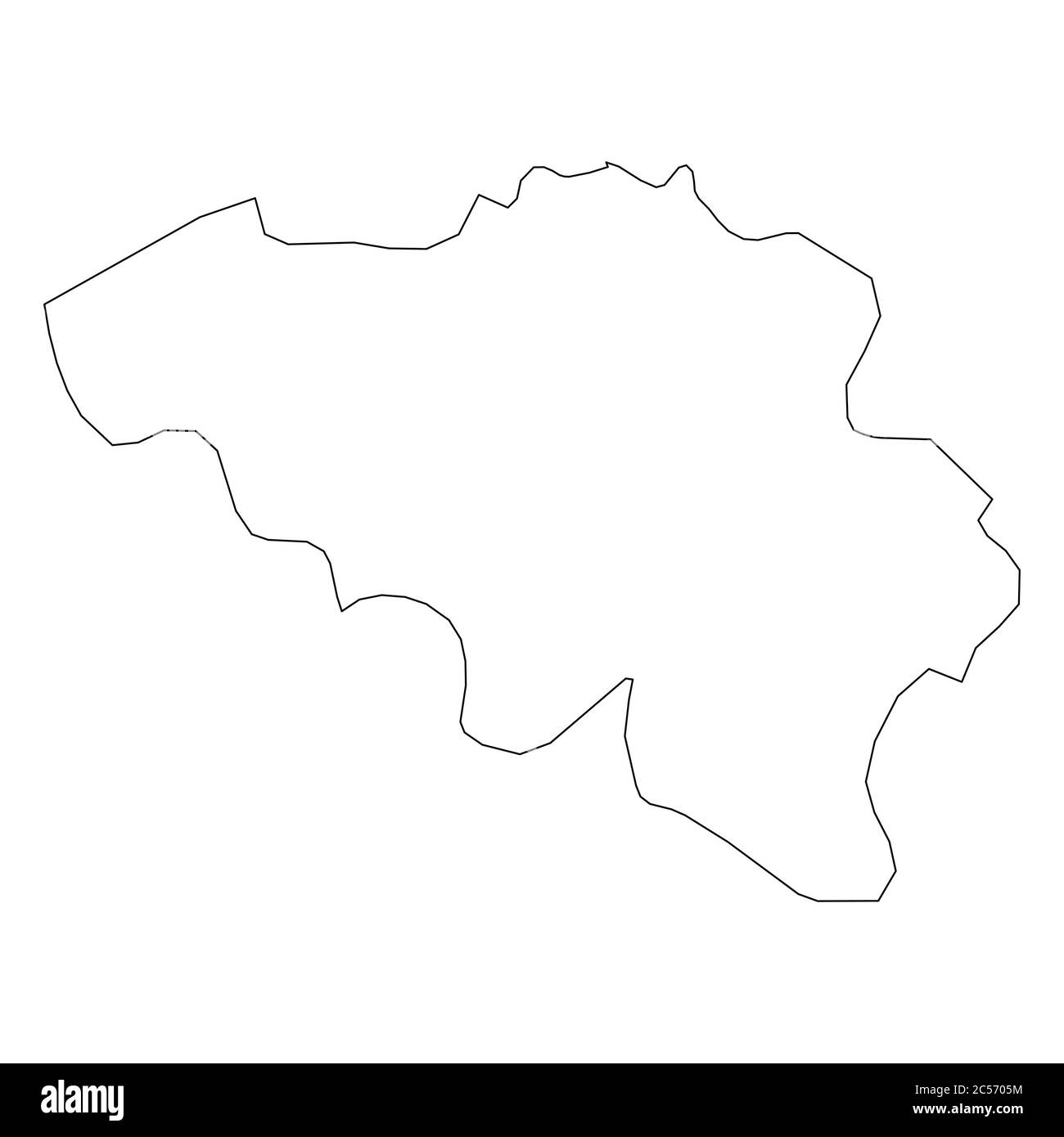 Belgium Map Outline