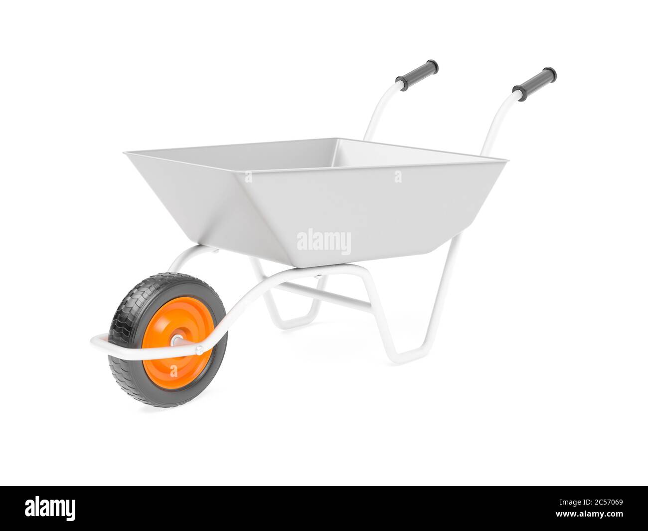 Metal garden barrow Stock Photo - Alamy