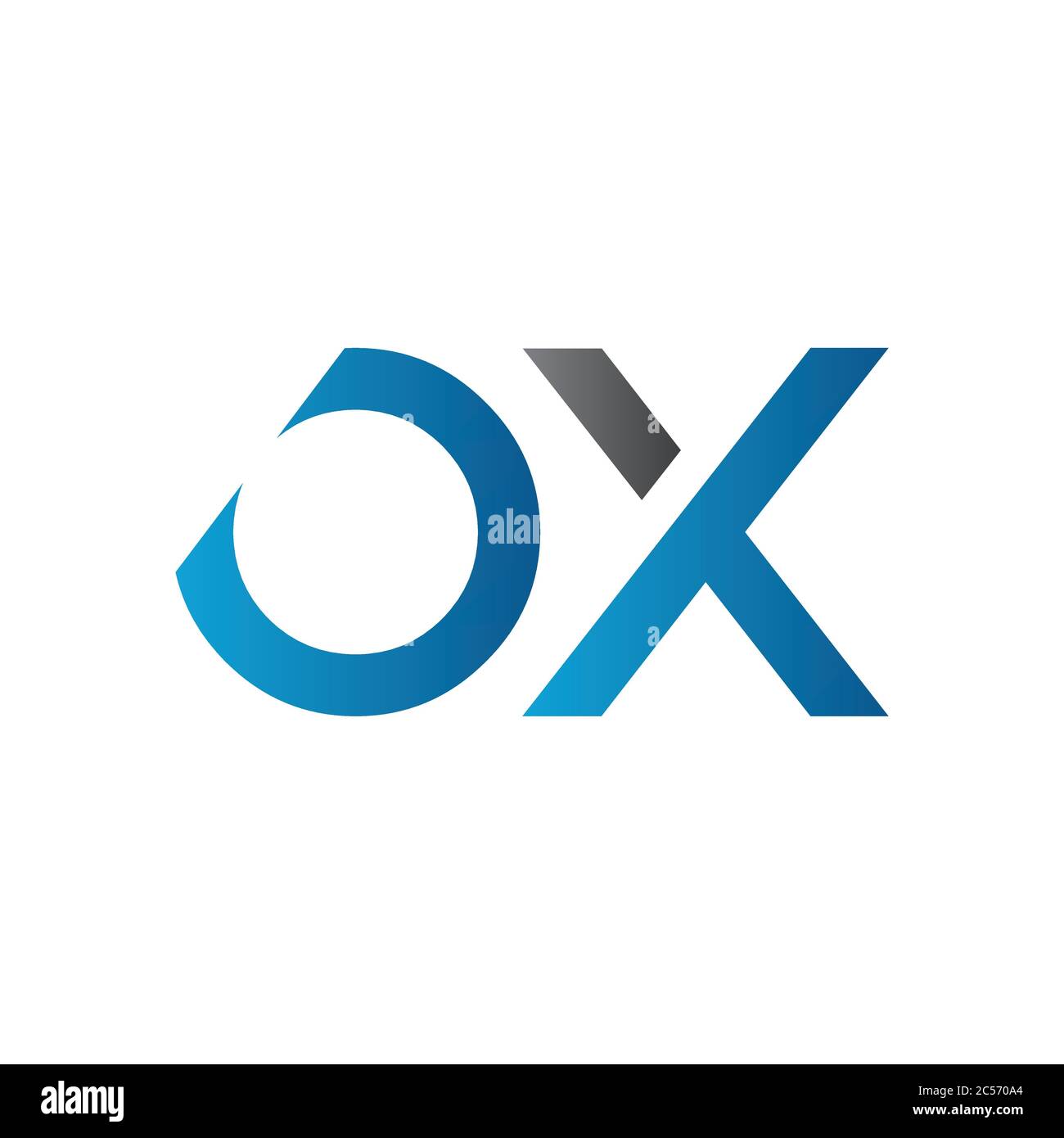 Initial Letter OX Logo Design Vector Template. Abstract Letter Minimal ...
