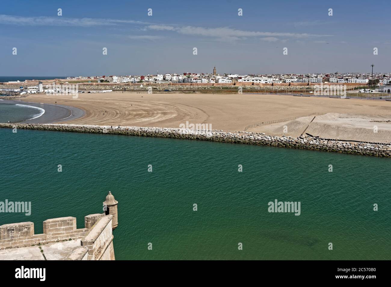 View of Salé over Bou Regreg River from Rabat, Morocco Stock Photo - Alamy