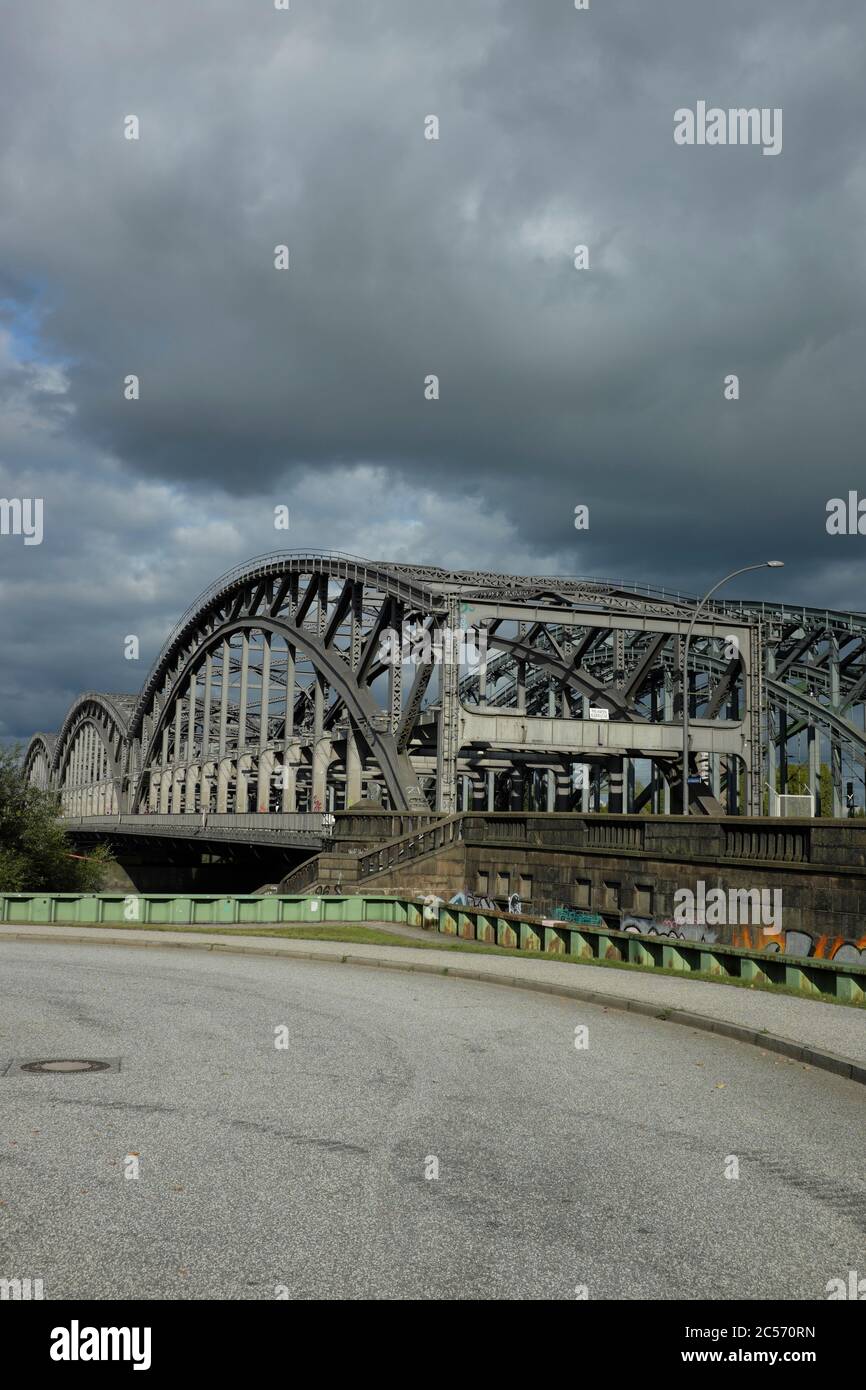 Hamburg Elbe bridges Stock Photo - Alamy