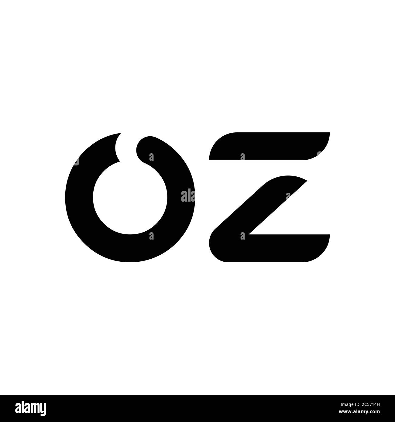 Initial Letter OZ Logo Design Vector Template. Abstract Letter Minimal ...