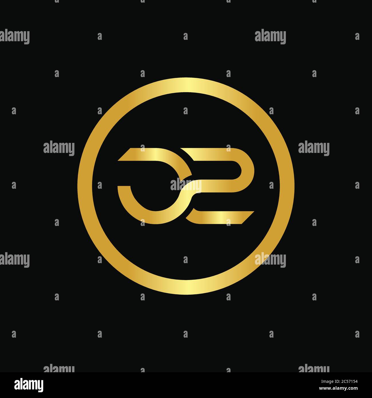 Initial Letter OZ Logo Design Vector Template. Abstract Letter Minimal ...