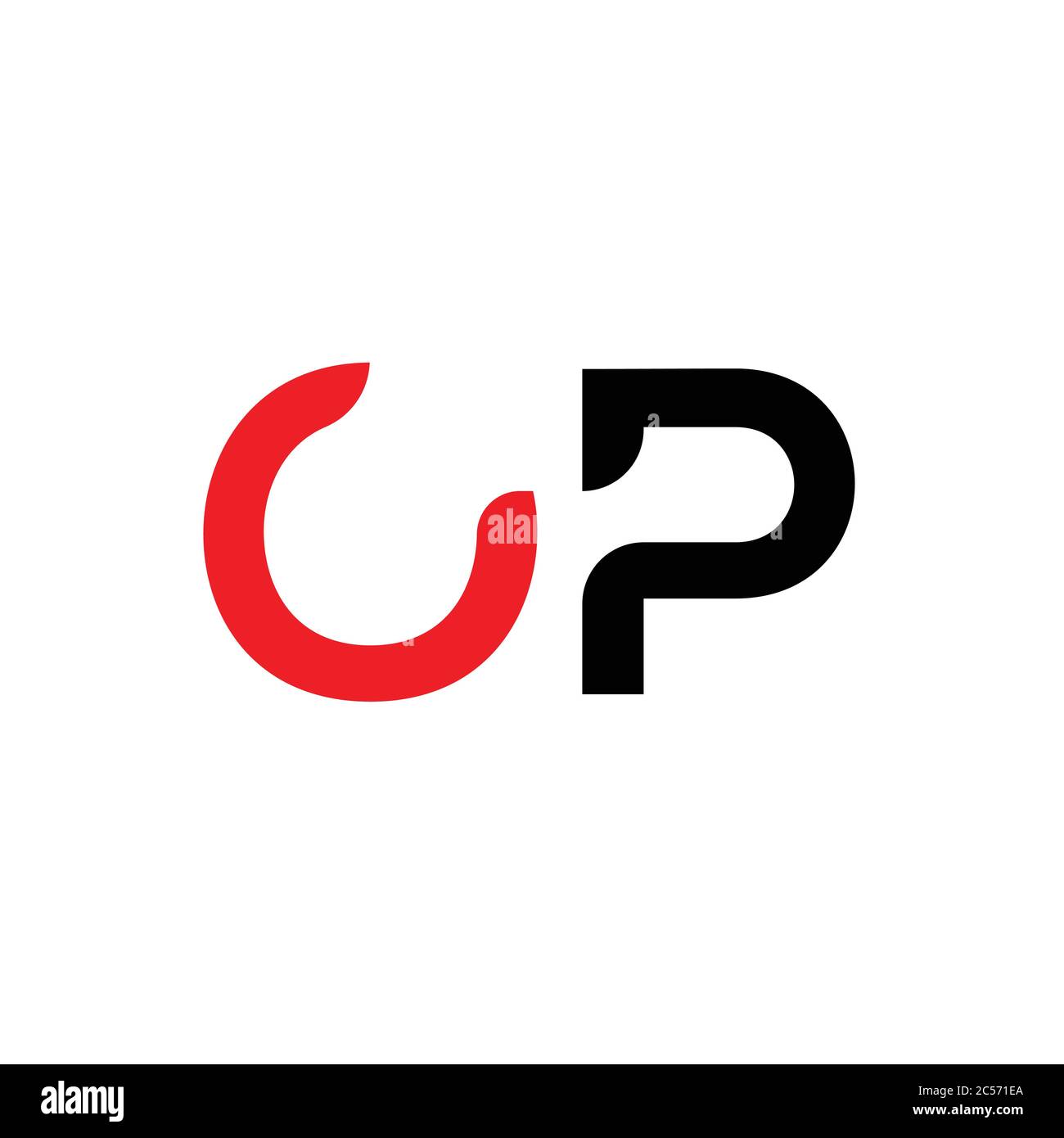 Initial Letter OP Logo Design Vector Template. Abstract Letter Minimal ...