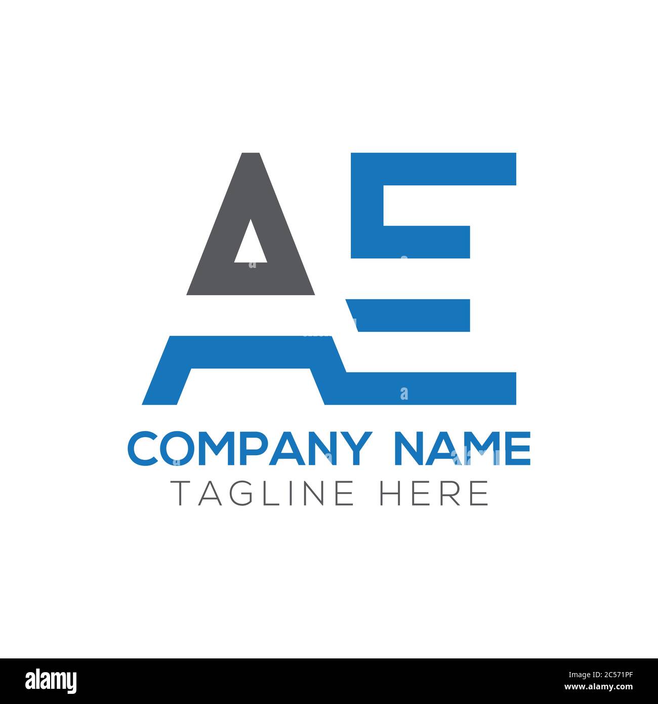Initial AE Letter Logo Design Modern Business Typography Vector Template. Creative Linked Letter ...