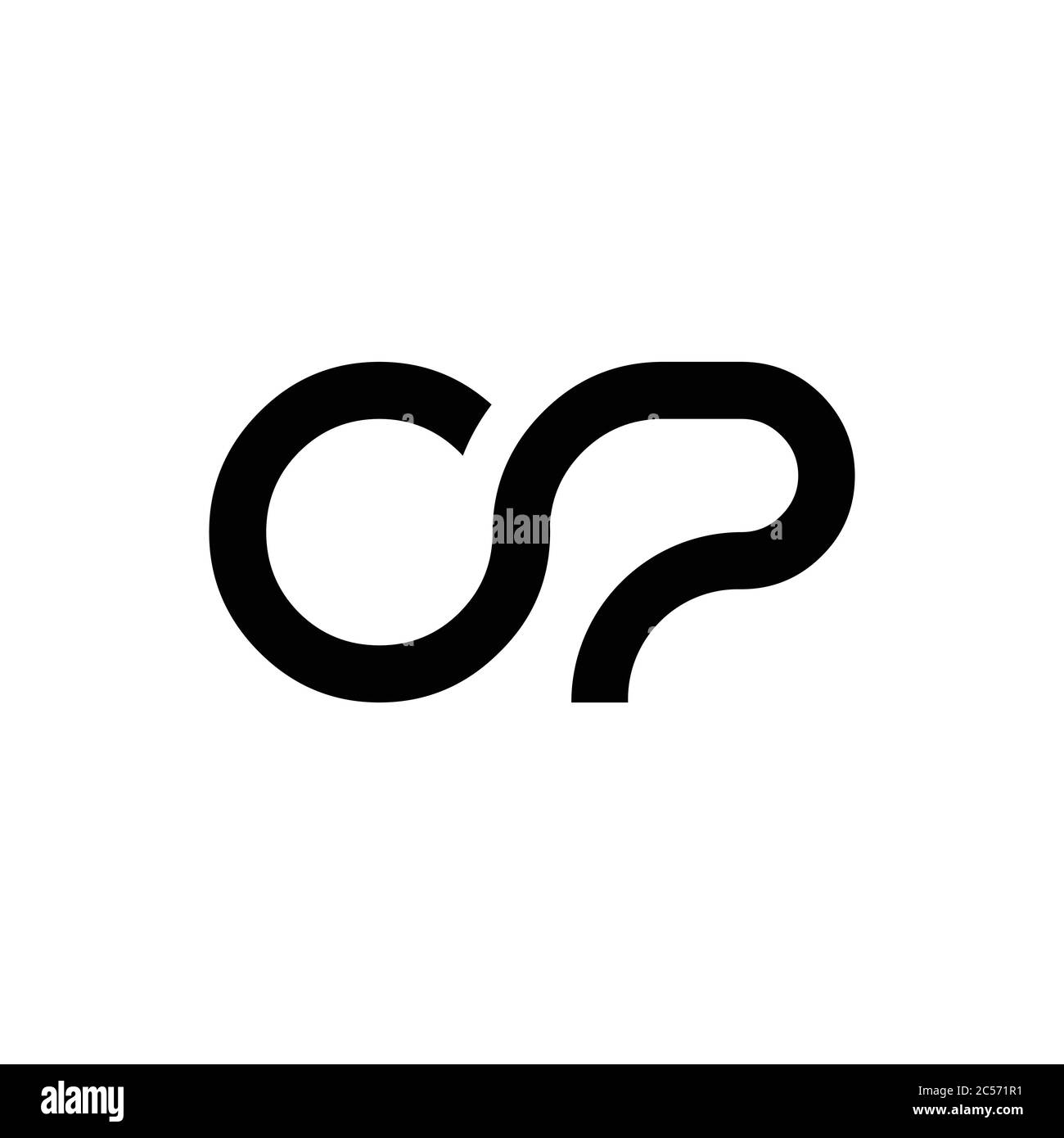 Initial Letter OP Logo Design Vector Template. Abstract Letter Minimal ...