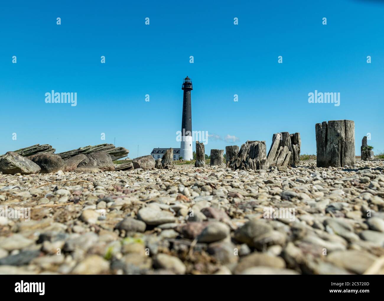 beautiful sightseeing of Saaremaa island in sunny clear day . Sorve ...