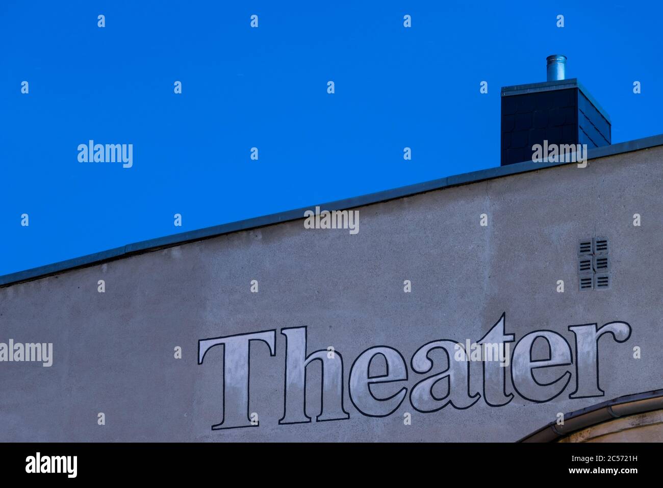 Lettering theater, icon image Stock Photo - Alamy