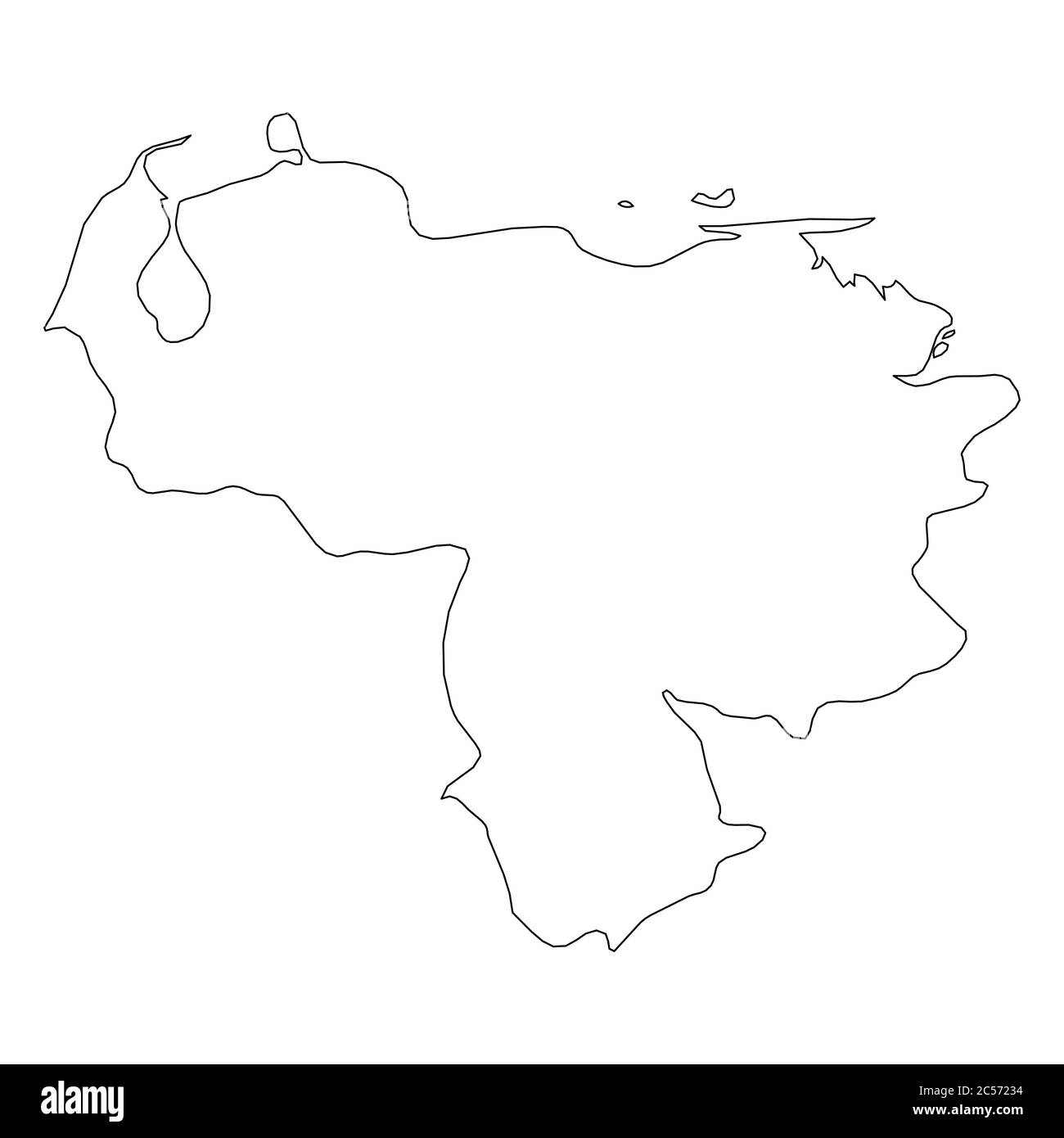 Country venezuela map Black and White Stock Photos & Images - Alamy