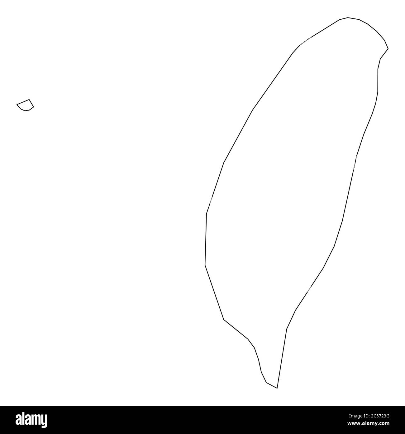 Taiwan map black white Black and White Stock Photos & Images - Alamy