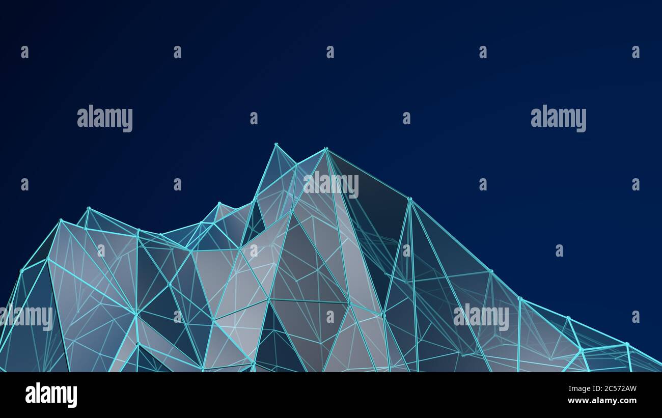 3D nanotechnology abstract texture cyberspace. Nano fiber chemical ...