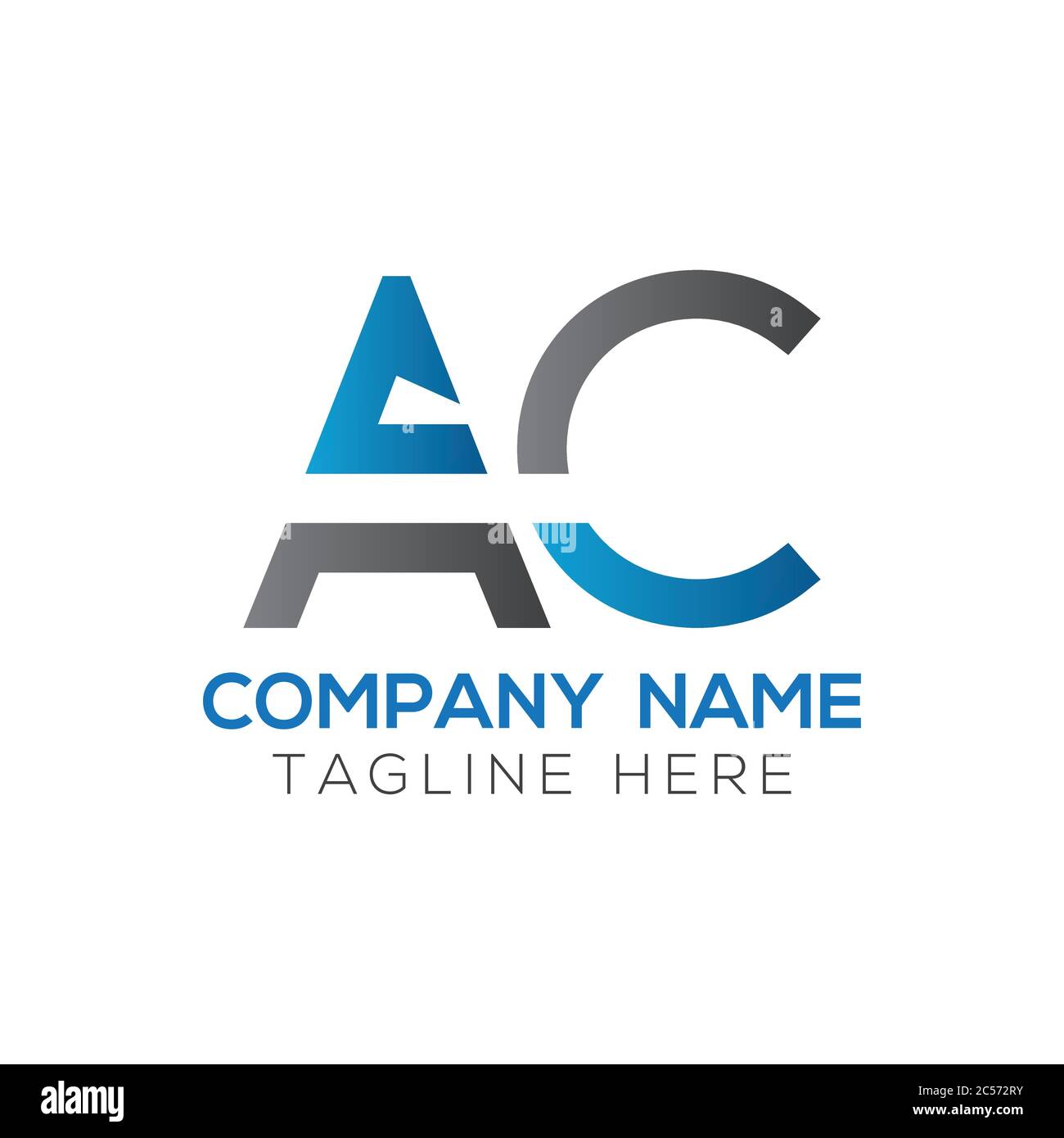 Initial AC Letter Logo Design Modern Business Typography Vector ...